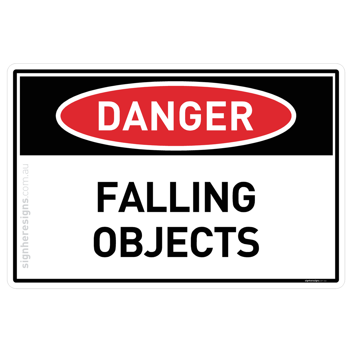 Falling Objects Danger Sign | Sign Here Signs