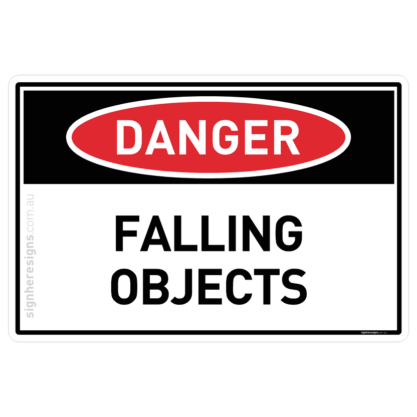 Falling Objects Danger Sign | Sign Here Signs