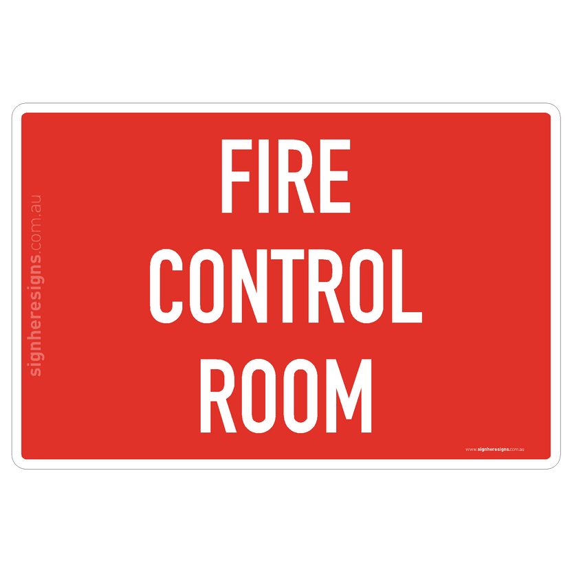 Fire Control Room Sign - Fire Safety – Sign Here Signs