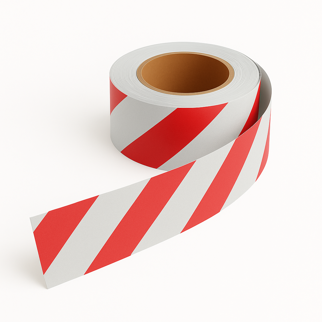 Red/White Class 2 Reflective Hazard Tape – Sign Here Signs