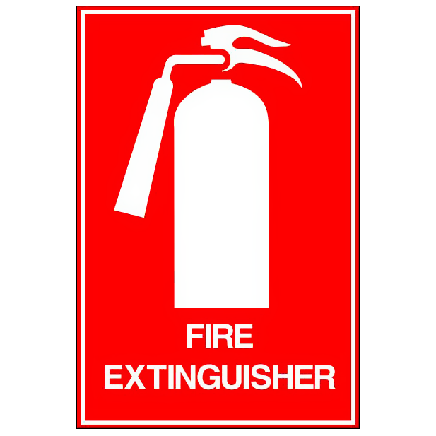 Tall Fire Extinguisher Sign | Available Online | Sign Here Signs